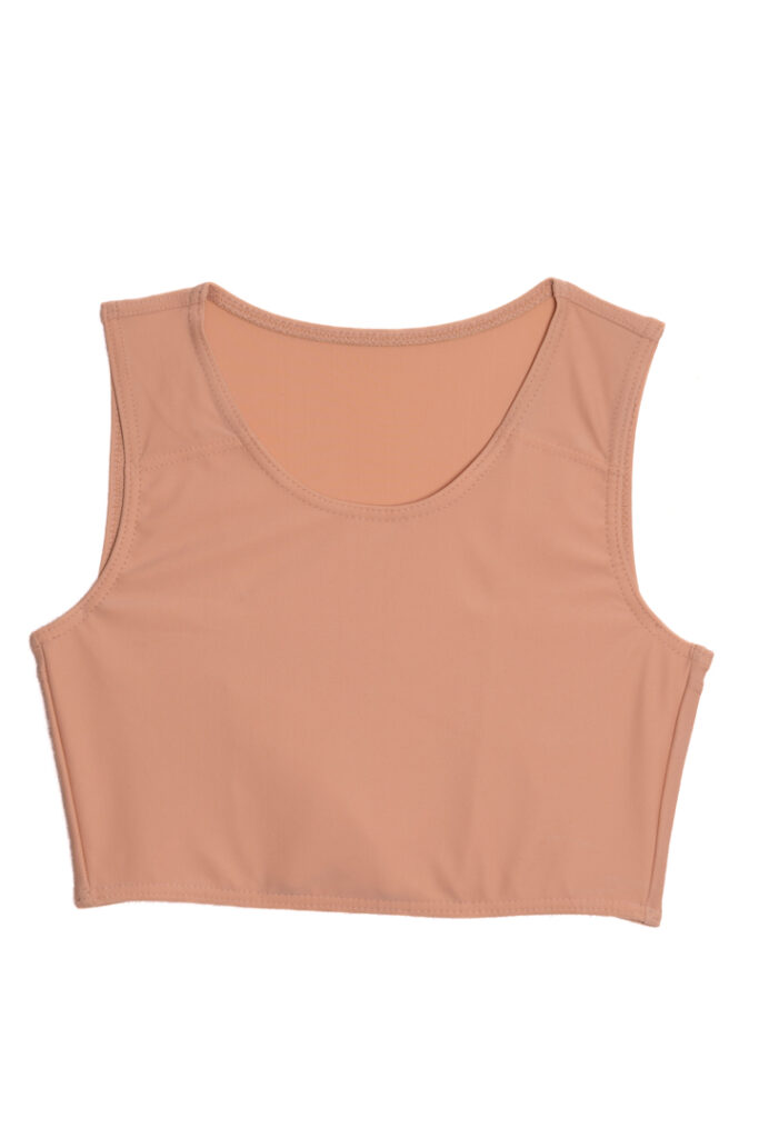 Nude Light Half Chest Binder - Binder made in Italy per la compressione ...